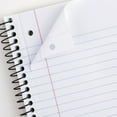 Mead 5 Subject Wide Ruled Notebook, 8" x 10.5", Black, Poly, Spiral ...