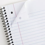 Mead 5 Subject Wide Ruled Notebook, 8" x 10.5", Black, Poly, Spiral ...