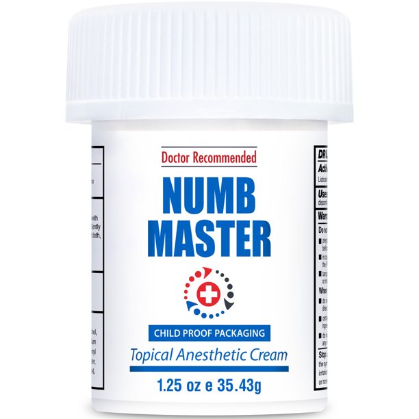 Numb Master 5% Lidocaine Numbing Cream, Maximum Strength Fast Acting ...