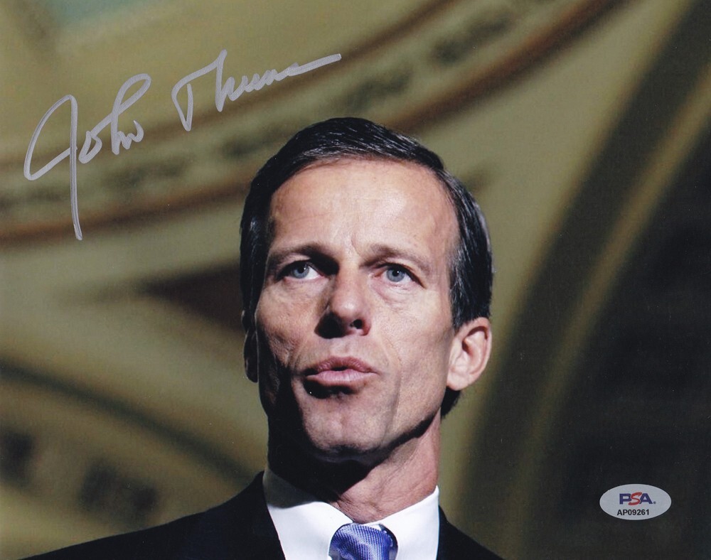 John Thune Senator Majority Leader Signed Autograph 8x10 Photo PSA/DNA ...