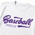 Baseball Script Graphic T-Shirt, Unisex Classic Fit Cotton Tee ...