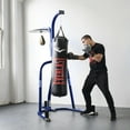 Everlast Dual Station Freestanding 100 Lb Punching and Speed Bag Stand ...