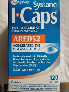 Systane ICaps Eye Vitamin & Mineral Supplement, AREDS 2 Formula, 120 ...