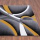 Luxe Weavers Yellow Modern Abstract Area Rug 4x5 Geometric Living Room ...