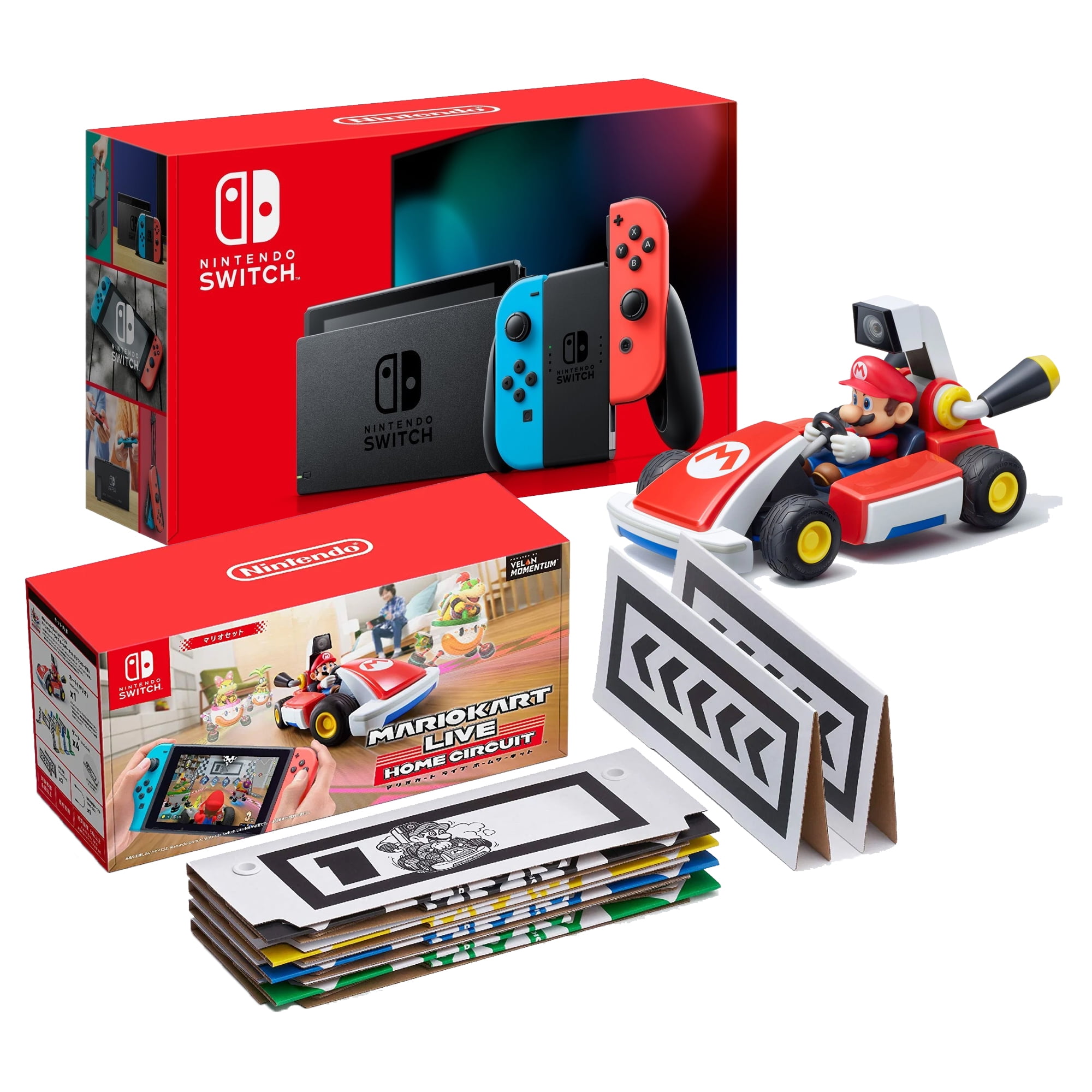 CONSOLA Nintendo SWITCH EDICION NEON + MARIO KART LIVE HOME CIRCUIT SET ...