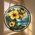 Hibiscus Beach Scene Stained Glass Suncatcher – Window Decor - Walmart.com