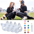 CCOCC 2026 New Cat Masque Diy Set White Paper Cat Masque with Eye Mesh ...