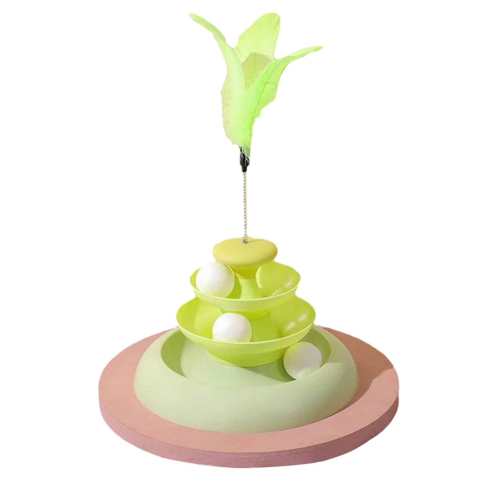 DHGDJ54G Squeaky Small Dog Indoor Cat Home Cat Toy Roller Cat Track Toy ...