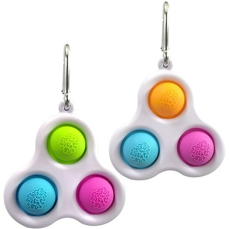 Simple Dimple Fidget Popper Mini Fidget Toys with Keychain Pop Fidgets ...