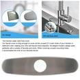 BIMZUC Brushed 304 Stainless Steel Sink Faucet Hole Cover Deck Plate ...