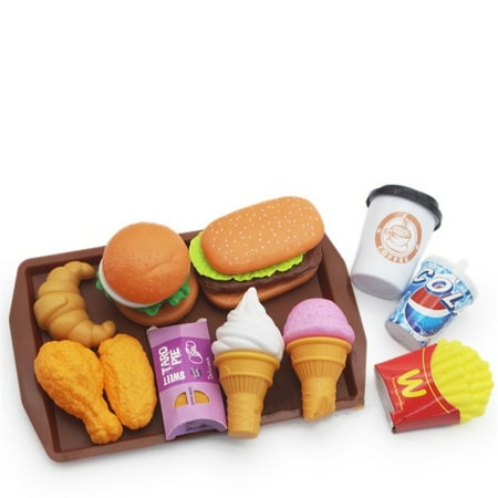 Fast Food Toys Set Role-playing Play House Western Restaurants Burgers ...