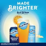 Blue Moon Light Craft Beer, 6 Pack, 12 fl oz Aluminum Cans, 4.0% ABV ...