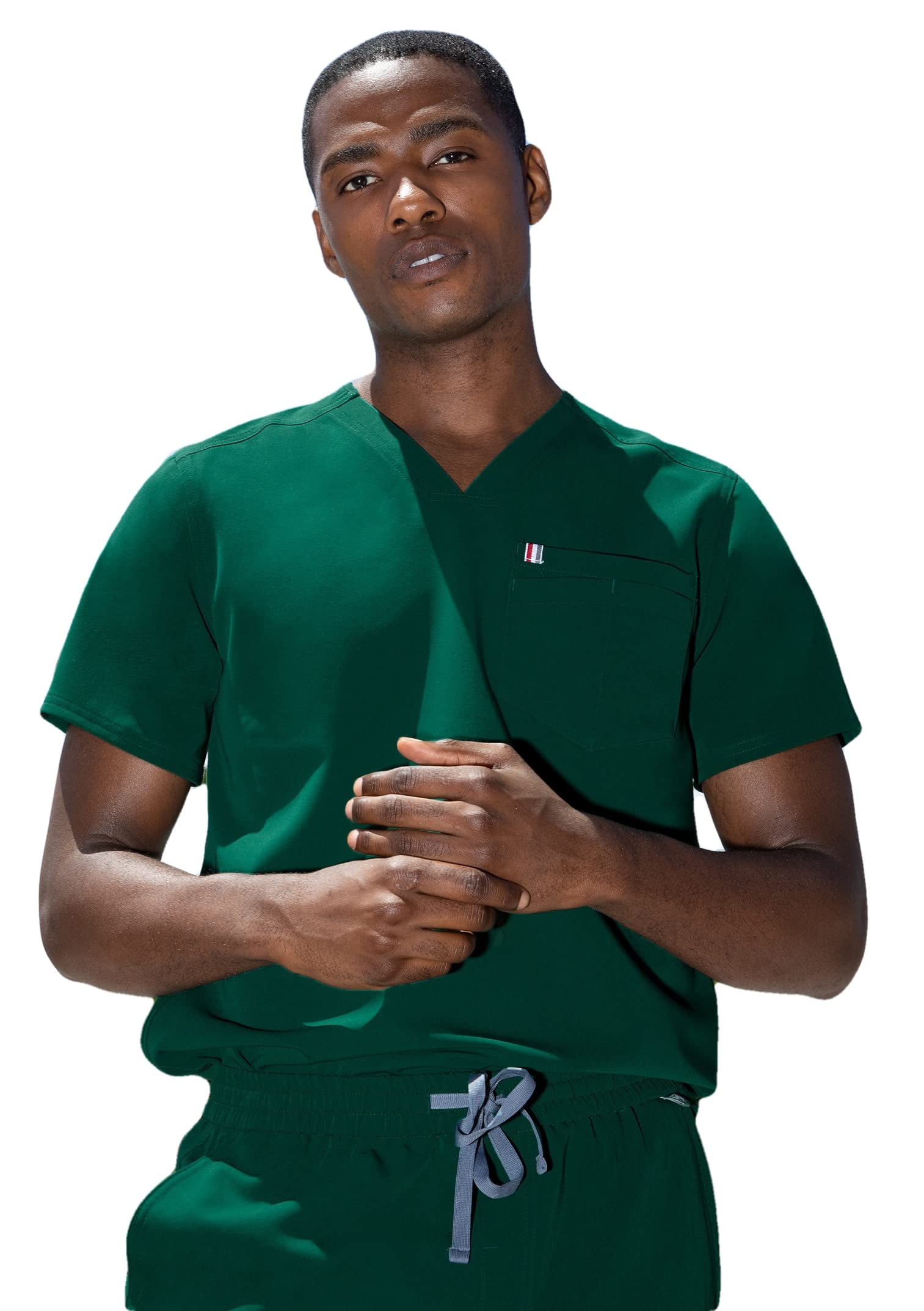 Mediclo Men's Medical Scrub Top - Crevan Essential 3 Pockets Eco ...