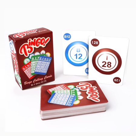 Bingo calling cards- 75 Number of Jumbo Sized call cards for Bingo game ...