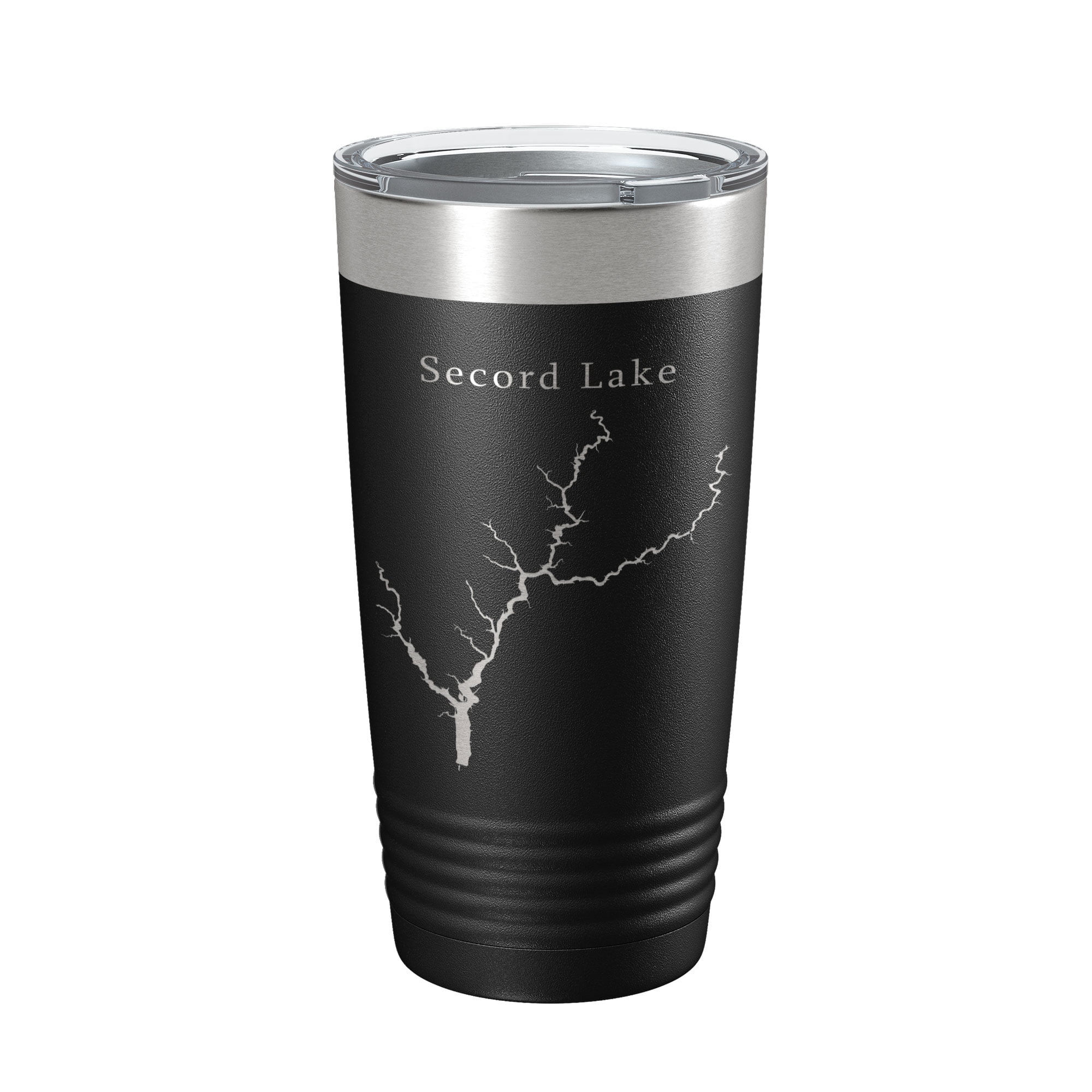 Secord Lake Tittabawassee Map Tumbler Travel Mug Insulated Laser ...
