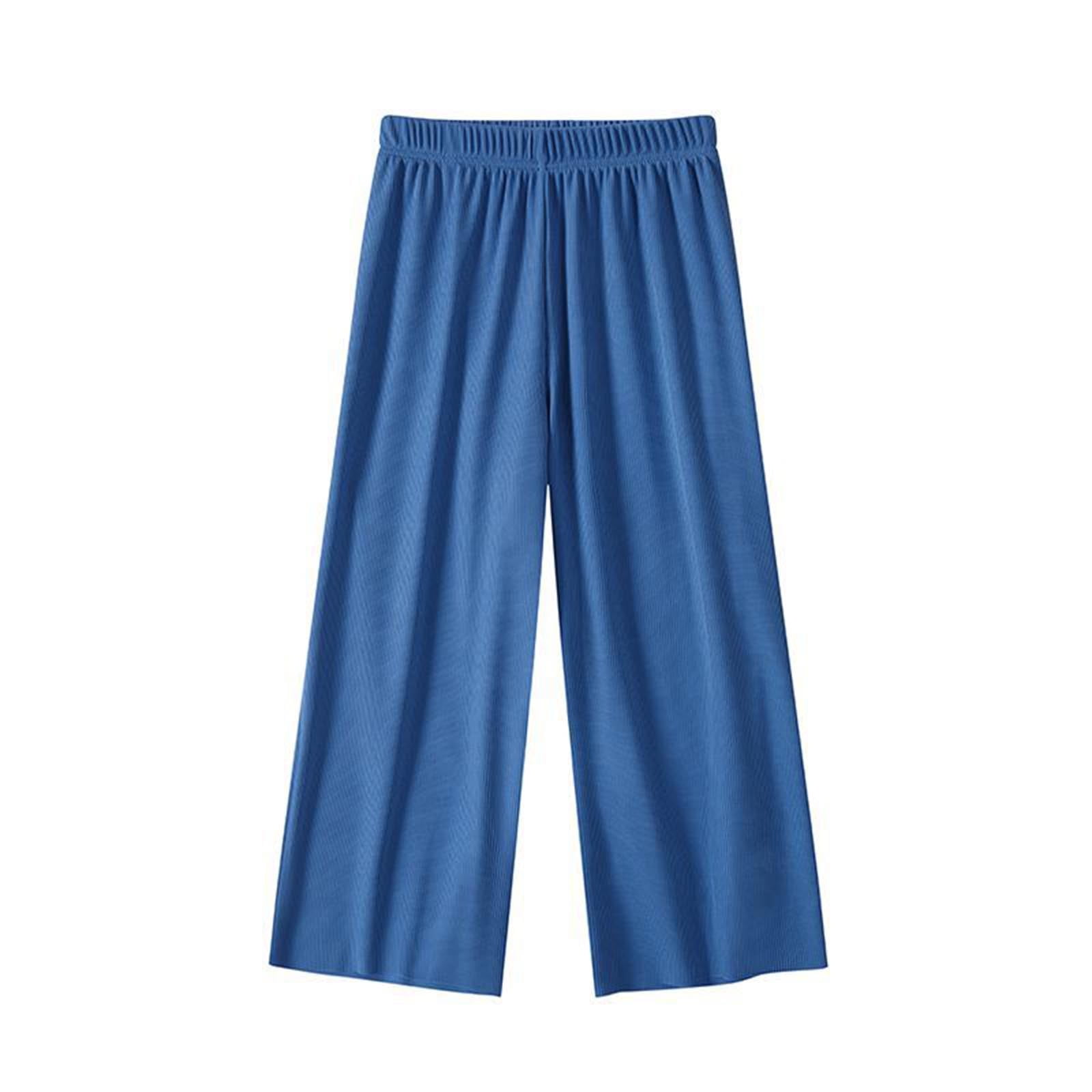 Click here for Lovzfmll Girls Wide Leg Pants Solid Flowy Loose Fi... prices