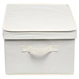 Household Essentials Large Canvas Storage Box with Lid - Walmart.com