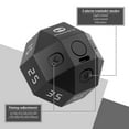 Cube Timer ABS Rotating Pomodoro Timer Time Management Cube with 12 ...