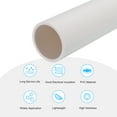 Uxcell Rigid Round Pipes High Impact for Water Pipe Crafts Cable Sleeve White 42.6mm x 50mm ...