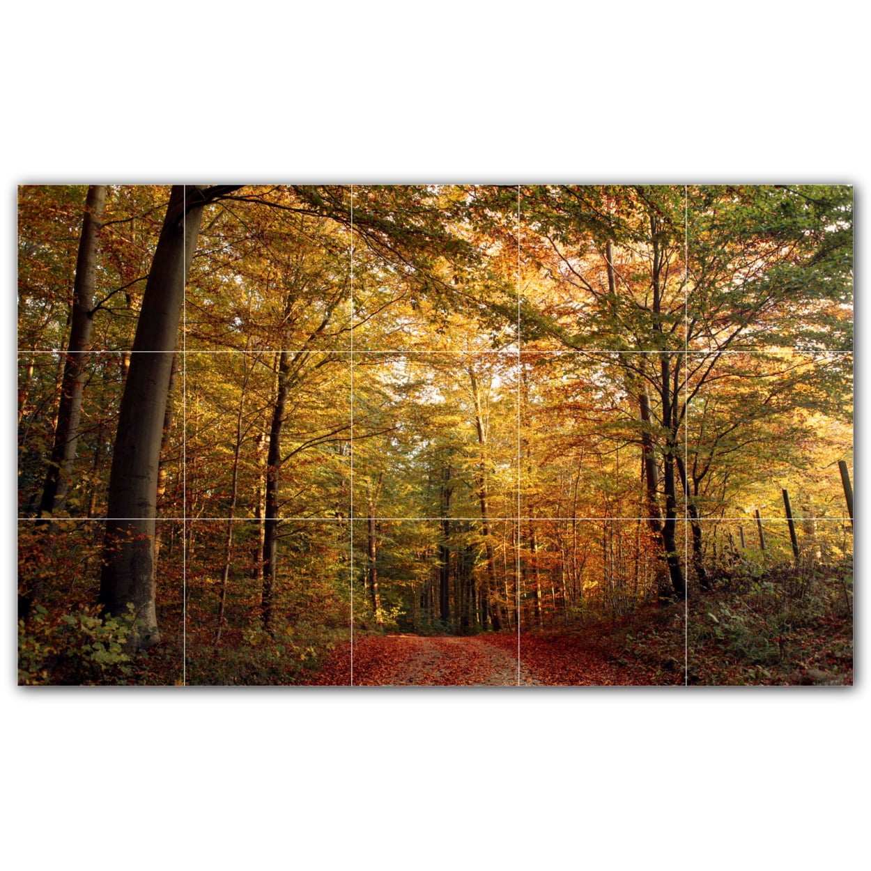 Picture-Tiles.com: Trees Ceramic Tile Wall Mural WAL501017-53XL. 60"W x ...