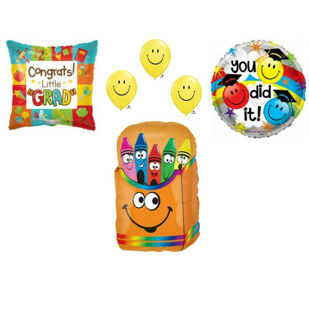 Preschool Kindergarten Graduation Crayons Party Balloons Decoration ...