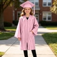 Kids Girls Graduation Gown and Cap with Doctoral Robe and Pockets for ...