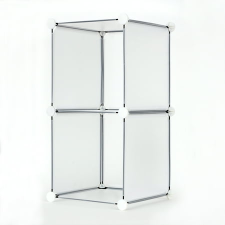 Achim DIY Modular Storage Unit, 12x12x12, Clear Frost - Walmart.com ...