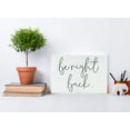 Decorae Be Right Back Sign (White w/ Gray Script); Wood Sign, Free ...