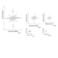 42pcs Acrylic Star Mirror Wall Sticker Removable Waterproof with ...