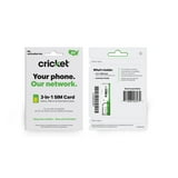 Cricket Wireless 3-in-1 5G SIM Card Kit for Standard Micro Nano Devices ...