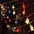 4th of July LED String Lights, Patriotic Outdoor Patio Decor for Porch ...