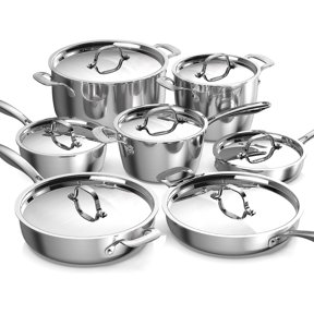 NuWave Professional 9 Pieces Induction Cookware Set, Heavy-Duty Tri-Ply ...