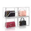 Dayooh Clear Acrylic Handbag Display Box, Stackable with Magnetic Door ...