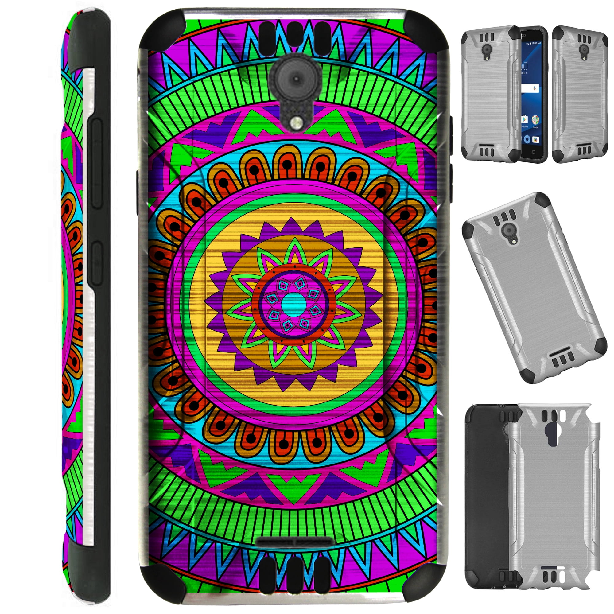 WORLD ACC Silver Guard Compatible with Cricket Icon | AT&T Radiant Core ...