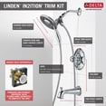 Delta Linden Monitor® 17 Series Tub & Shower Trim with In2ition® in ...