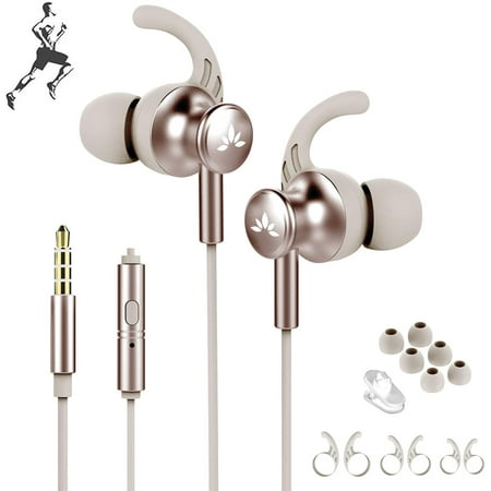 Avantree ME12 Sports Earbuds Wired with Microphone, Sweatproof Running ...