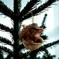 DAMAI 2026 Highland Cow Acorn Ornaments, 2D Acrylic Farm Hibernating ...