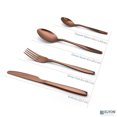 Elyon Tableware® 32 Piece Reflective Copper Flatware Set Stainless ...