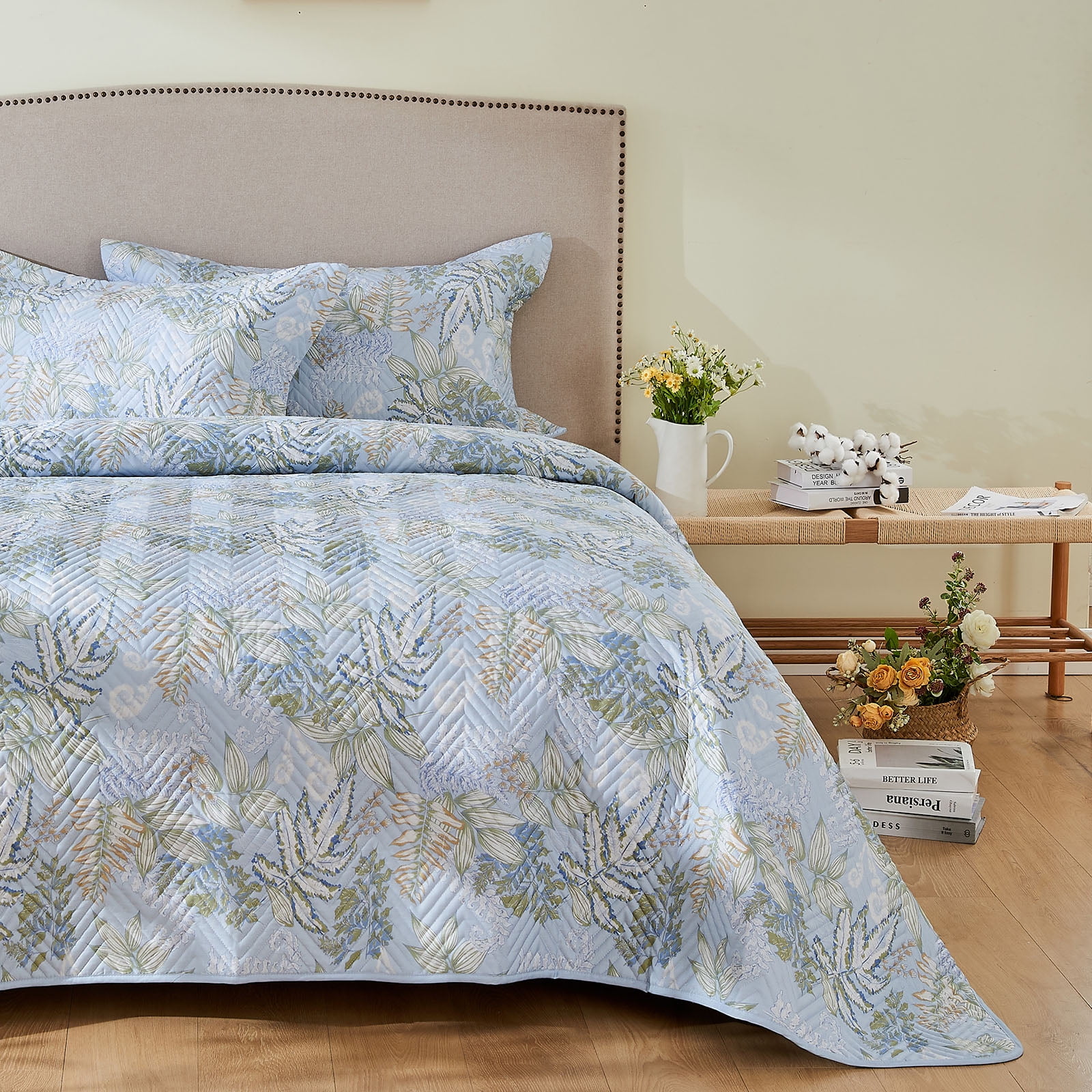Click here for Kingrest Luxury Floral Print 100 Organic Cotton Qu... prices
