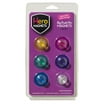 Officemate Push Pin Style Magnets, 10/Pack, Assorted Translucent Colors ...