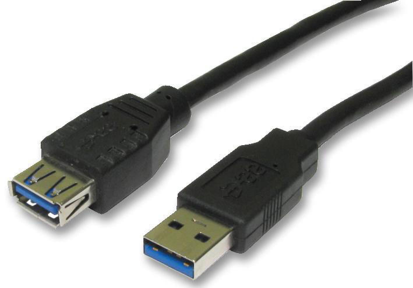 PRO SIGNAL - USB 3.0 A Male to A Female Lead, 5m Black - Walmart.com