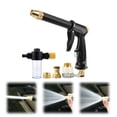 Upgraded High Pressure Water Spray Gun – Detachable Foam Bottle & Brass ...