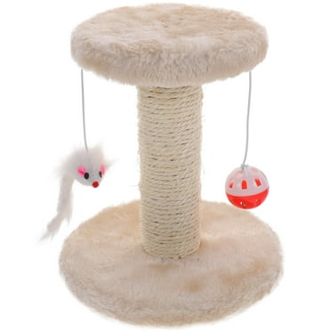 Beatrise Angled Cat Scratching Post with Perch - Walmart.com