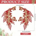 1set 4Pcs 2 Style Polyester Embroidery Sew on Appliques Sewing Craft ...