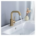 Bathroom Faucet Brushed Gold Bathroom Basin Faucet Cold And Hot Sink ...