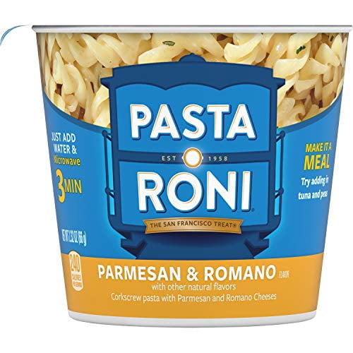 Pasta Roni Cups, Parmesean & Romano Cheese, 2.32 Oz (Pack of 12 ...