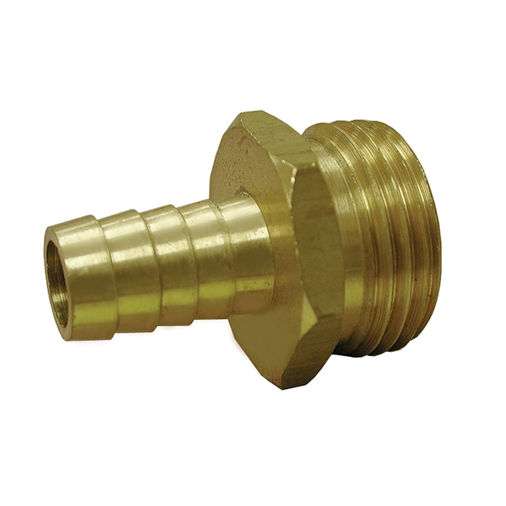 Jones Stephens G20143 Lfn 3/4 Brs Hose Ftg Barbxmght - Brass - Walmart.com
