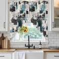 Abstract Graffiti Swag Curtain Valance for Window 2 Panels Vintage ...