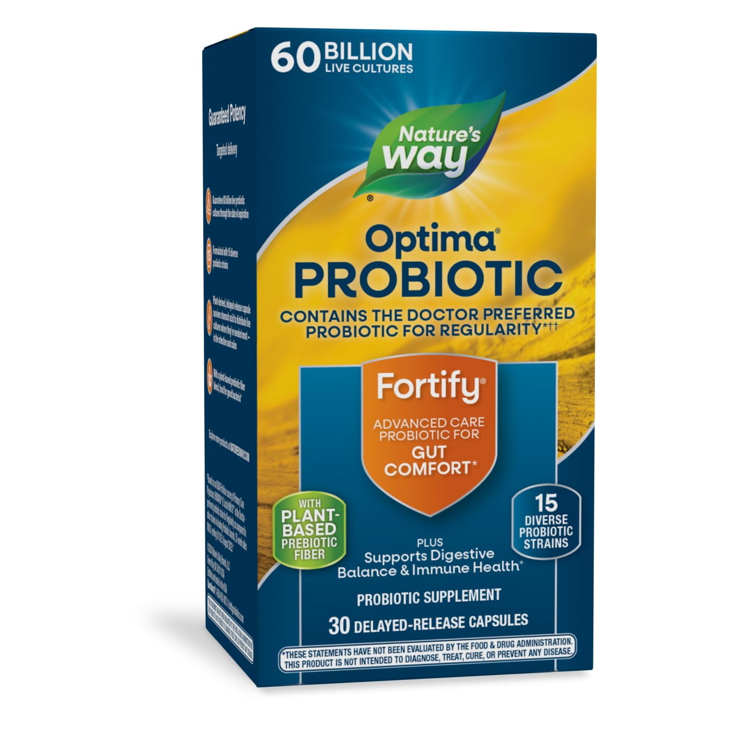 Probiótico Nature's Way Fortify Optima Adults 60B 30 cápsulas | Bodega ...