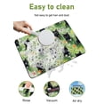 Black Cat Soft Diatomaceous Earth Mat, Orange Purple Yellow Pink Flower ...